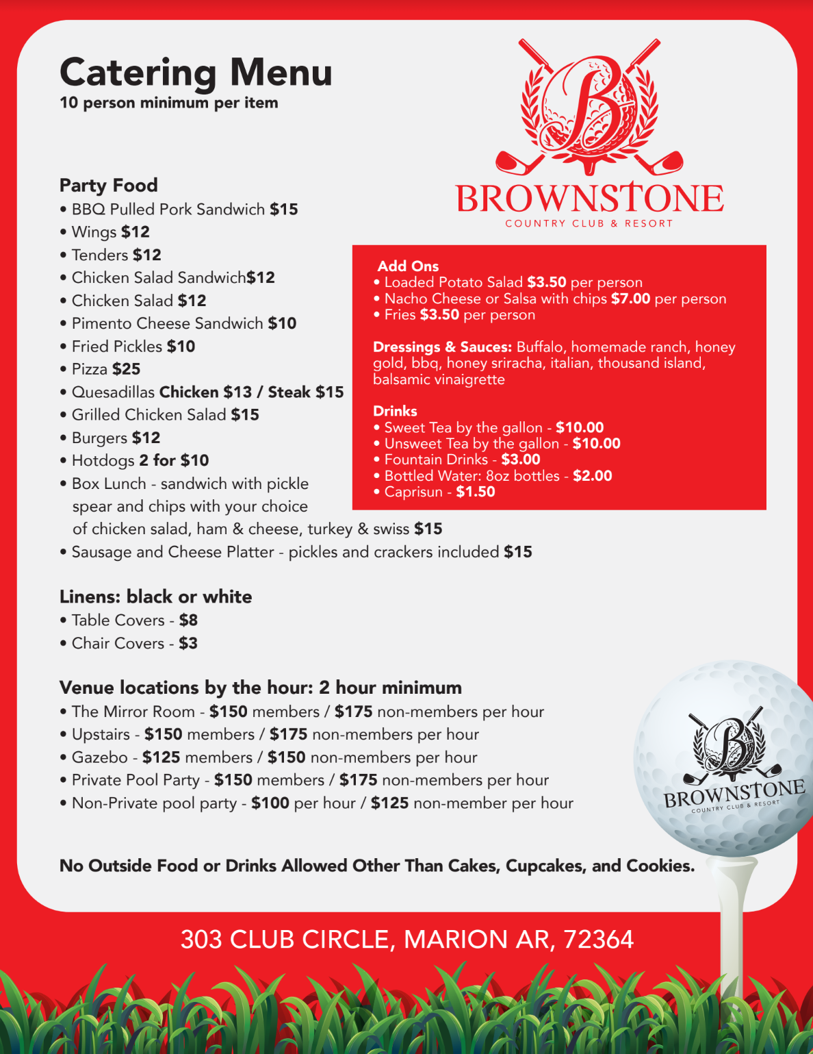 Hole In One Grill – Brownstone Country Club & Resort